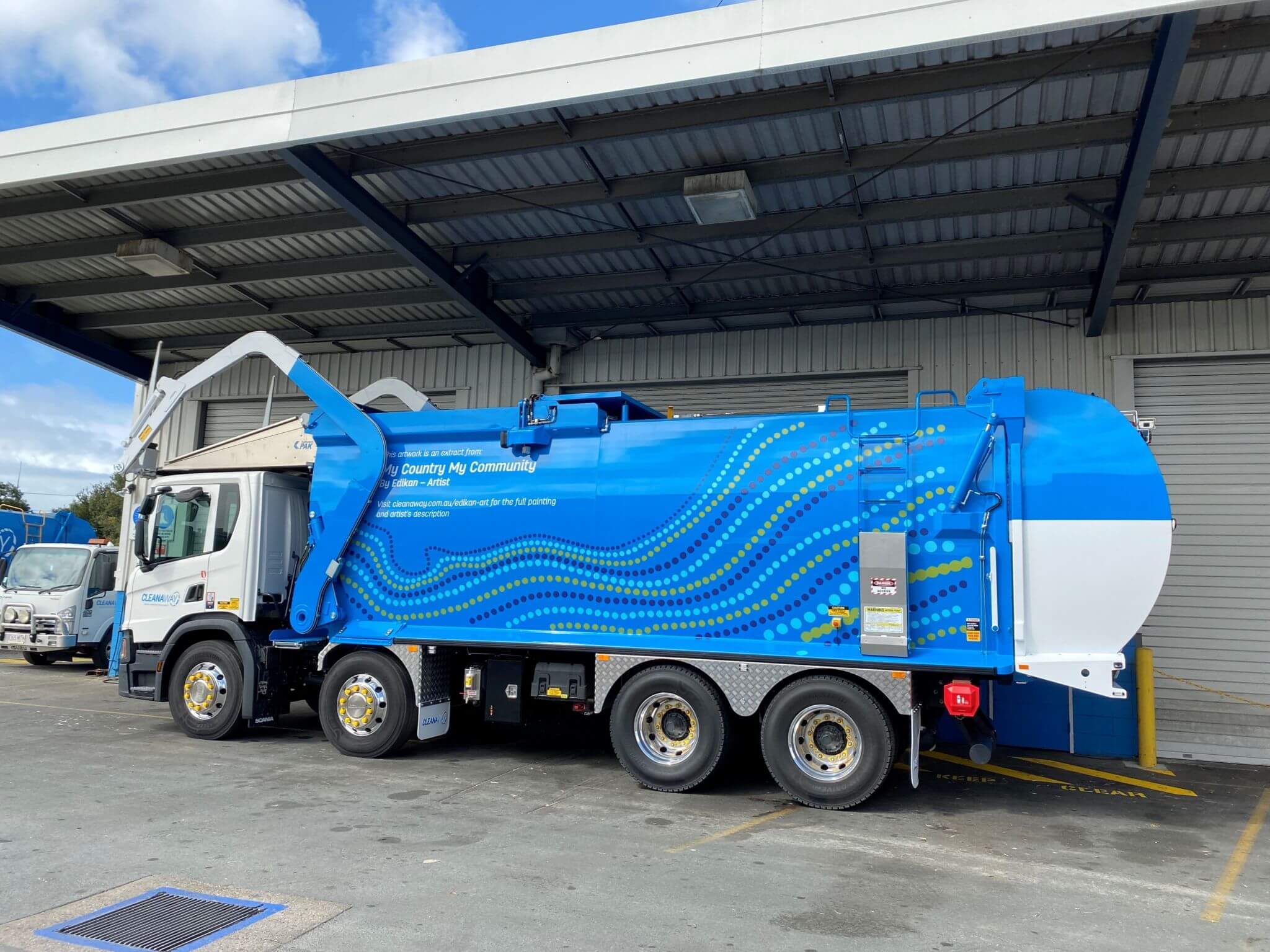 My Country My Community featured on Cleanaway trucks | Cleanaway